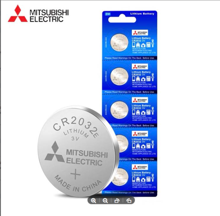 Hav Japan Mitsubishi CR2032e button battery 3V lithium battery ...
