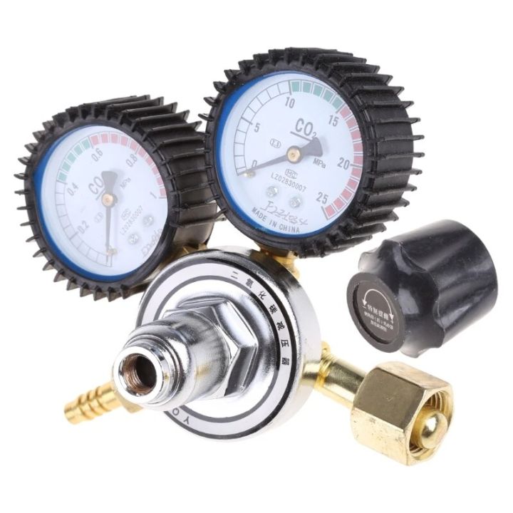 【New and Improved】 Co2 Pressure Regulator Dual Gauge Co2 Pressure ...