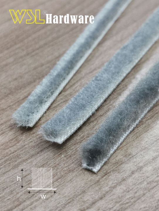 Wool Pile Weather Strips for Aluminium Door & Window 50 ft / pack | Lazada