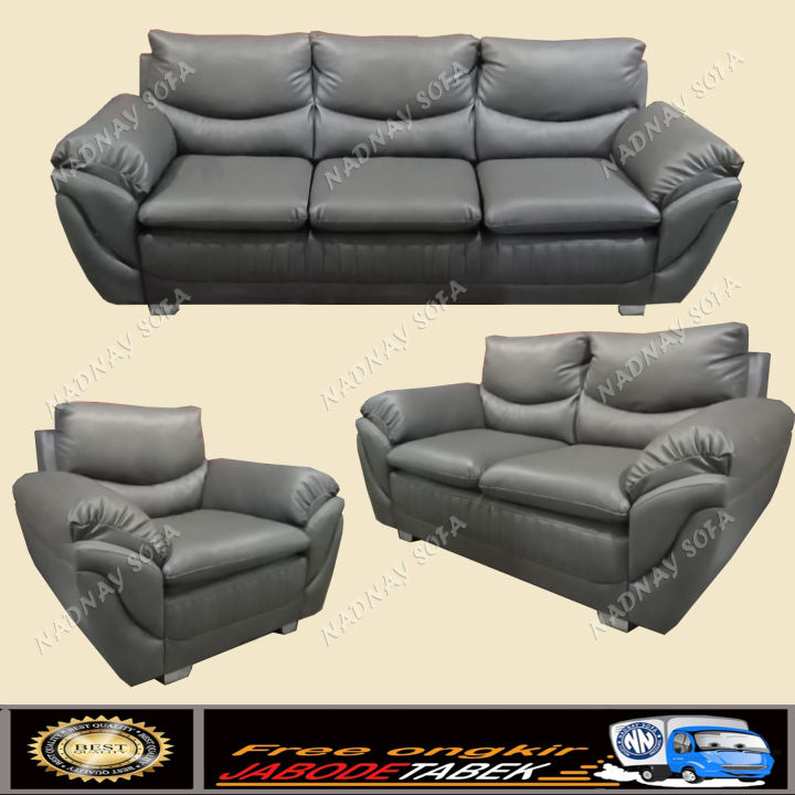 Sofa kursi ruang tamu 321 dudukan NATHAN / sofa 321 seater / sofa set | Lazada Indonesia