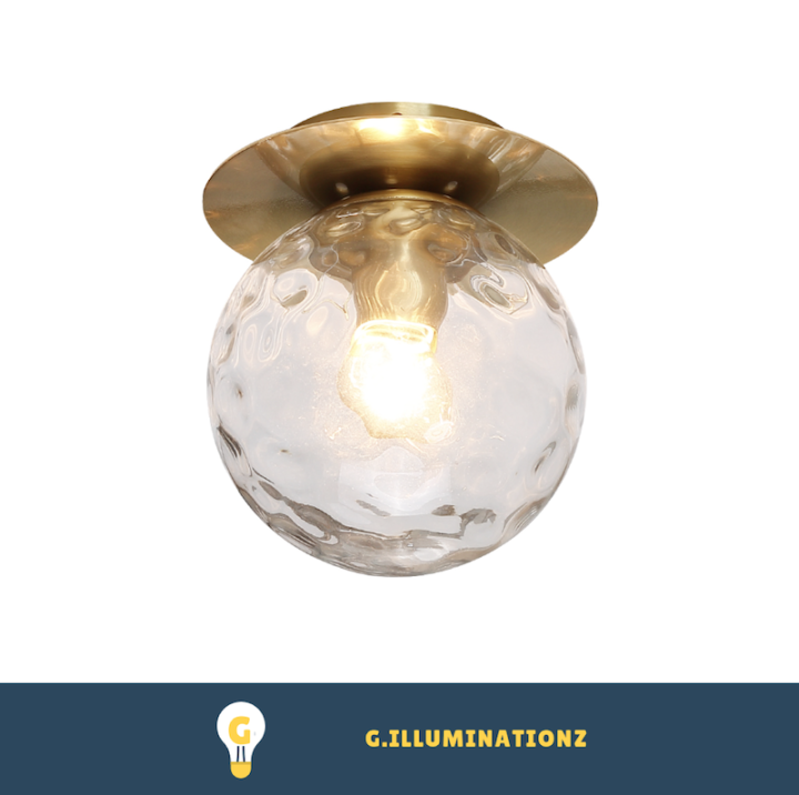 Modern Minimalist Clear Glass With Bronze Corridor Light / Entrance ...