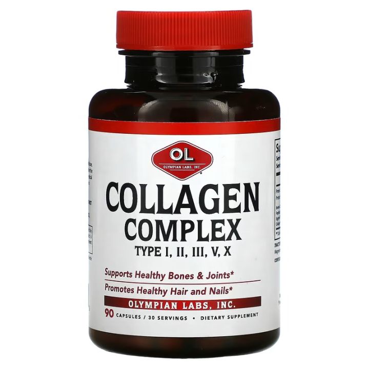 Collagen Complex Type I, II, III, V, X, 90 Capsules | Lazada PH