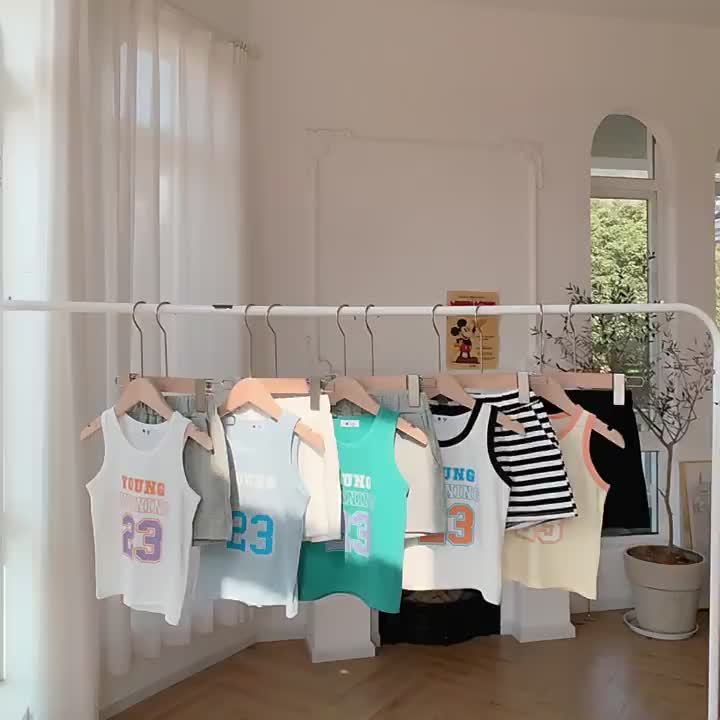 Children's Summer Ball Uniform Boys and Girls Vest Sport Pants Suit ...