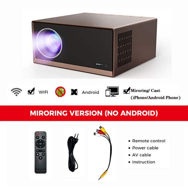 XIDU Projector 4K Full HD Native 1080P 12000 Lumens Android 9.0 ...
