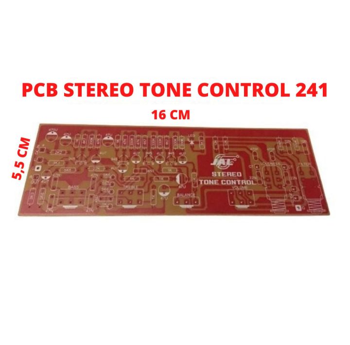 PAPAN PCB STEREO TONE CONTROL type 241 AUDIO HANYA PCB PCB SAJA STREO ...