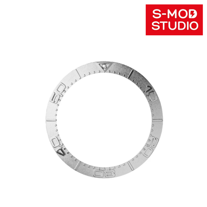 S-MOD SKX007 Seiko 5 SRPD Steel Bezel Insert Sea Master Matte Silver ...