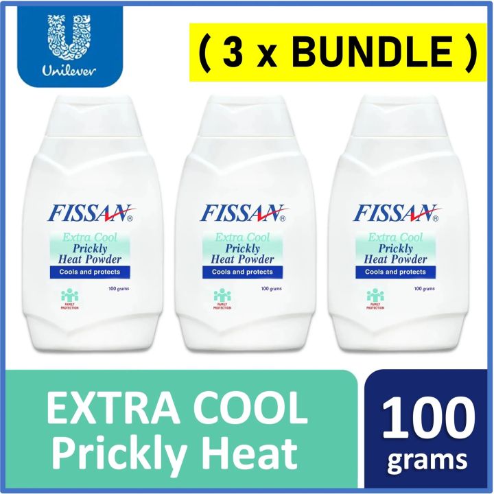 Fissan Extra Cool Prickly Heat Powder Daily Protection (with Talc and ...
