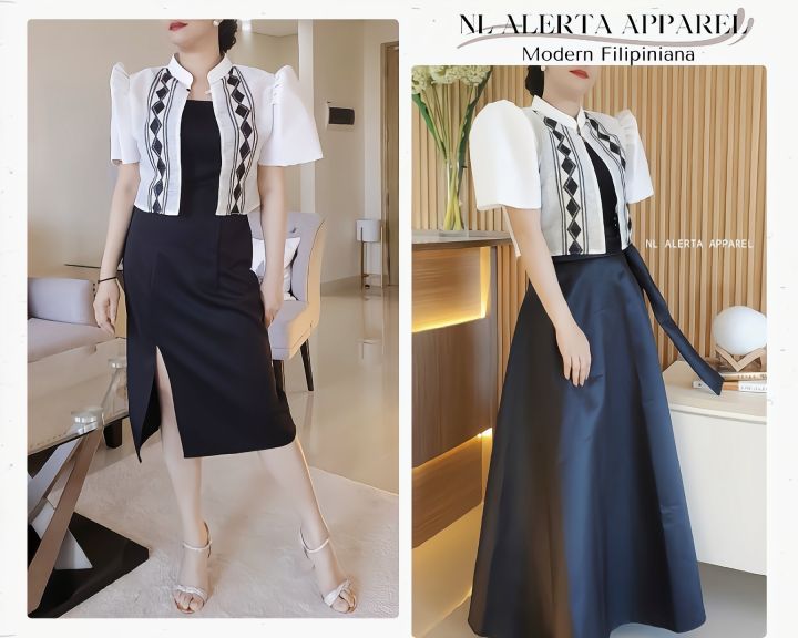 MODERN BARONG FOR WOMEN FILIPINIANA BOLERO | Lazada PH