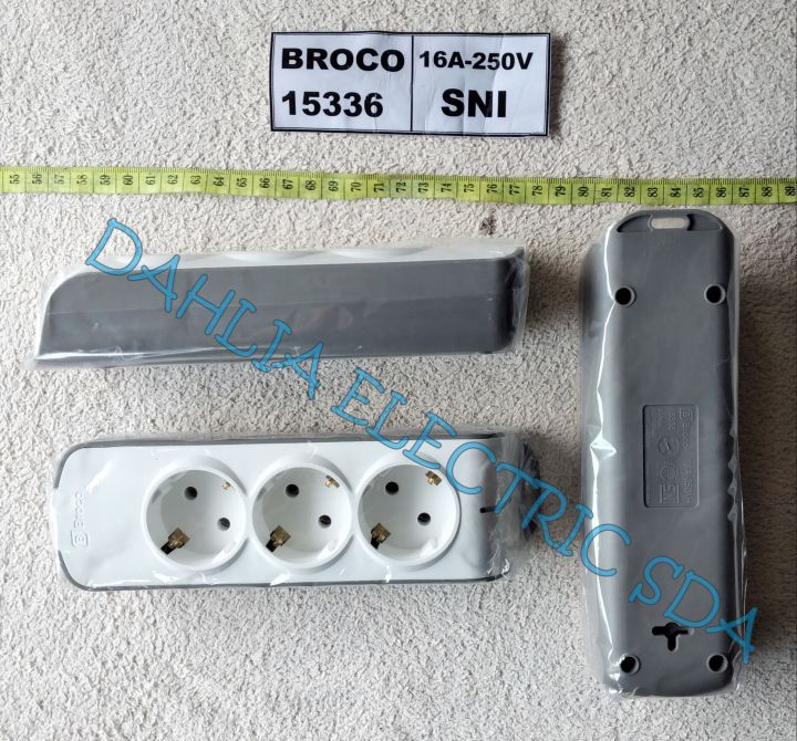 STOP KONTAK ARDE 3L BROCO 15336 DILENGKAPI INDIKATOR | Lazada Indonesia