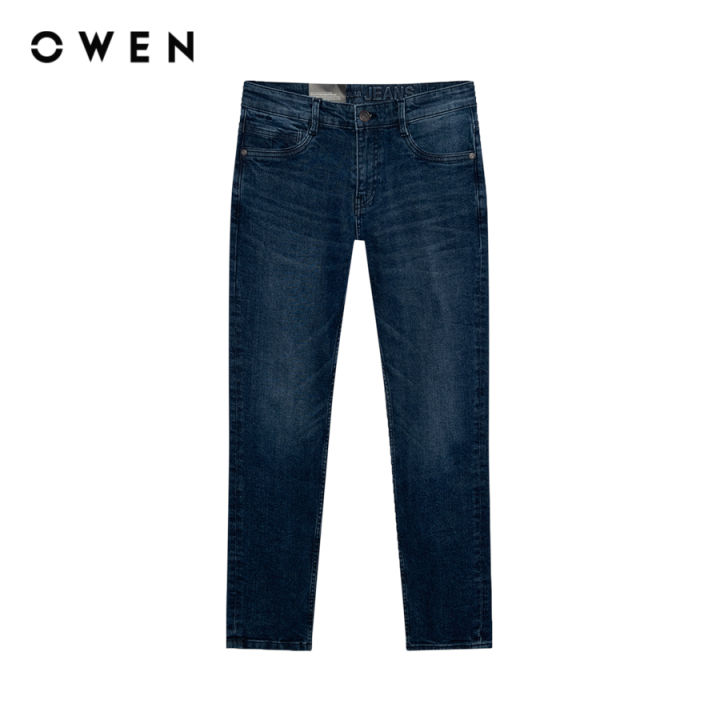 OWEN - Quần jeans Regular Fit QJR251245 màu Xám đậm chất liệu Cotton ...