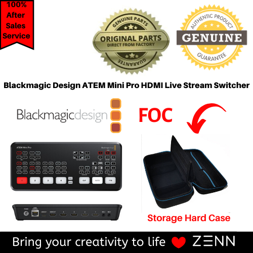 (READY STOCK) Blackmagic Design Atem SDI Pro ISO/ ATEM Mini Pro HDMI ...