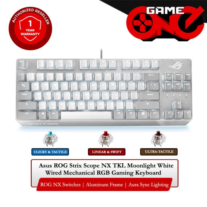 Asus ROG Strix Scope NX TKL Wired Mechanical Gaming Keyboard Moonlight ...