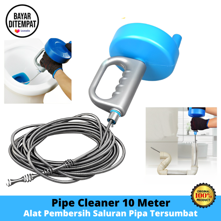 PIPA PEMBERSIH SALURAN MAMPET PIPE CLEANER 10 METER SLING KAWAT ANTI MAMPET - Pembersih Saluran ...