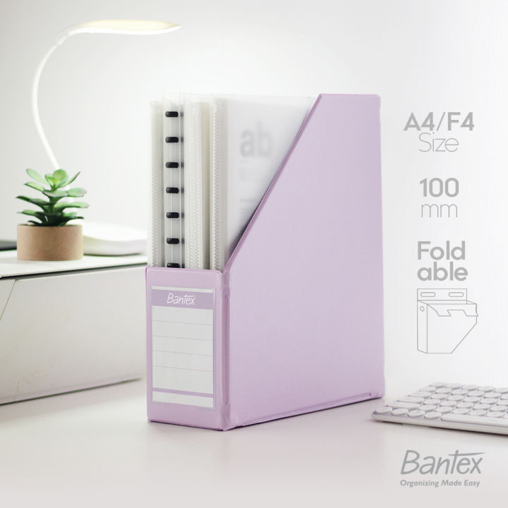 Bantex Box File / Magazine File A4 100 mm Light Lilac 4012 24 | Lazada ...