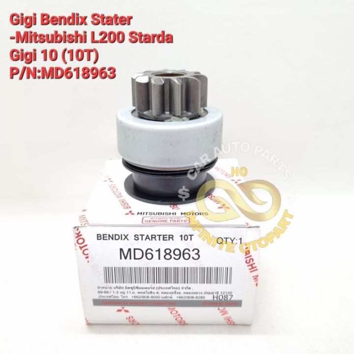 GIGI BENDIX BENDIK STATER MITSUBISHI L200 STARADA GIGI 10 MD618963 ...