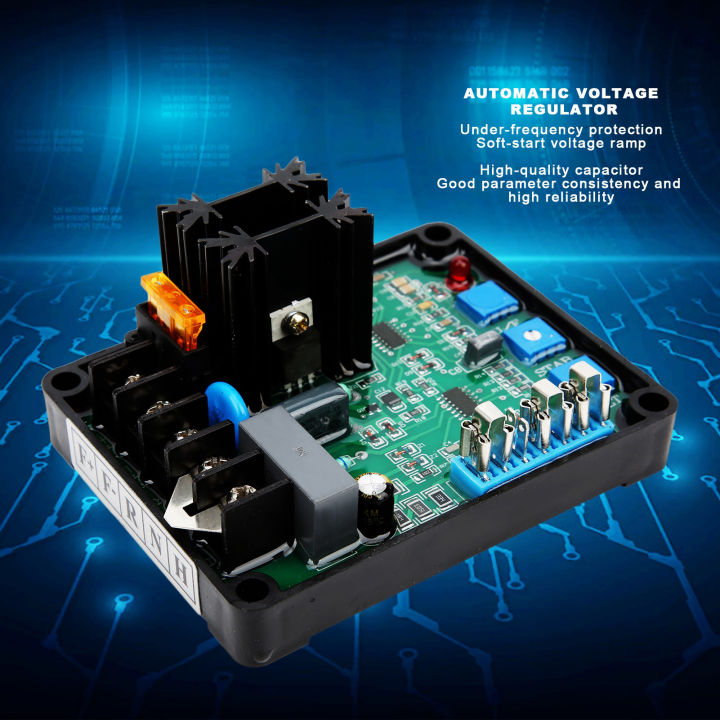 Generator Automatic Voltage Regulator Board Brushless Excitation AVR Module Stabilizer GAVR8A ...