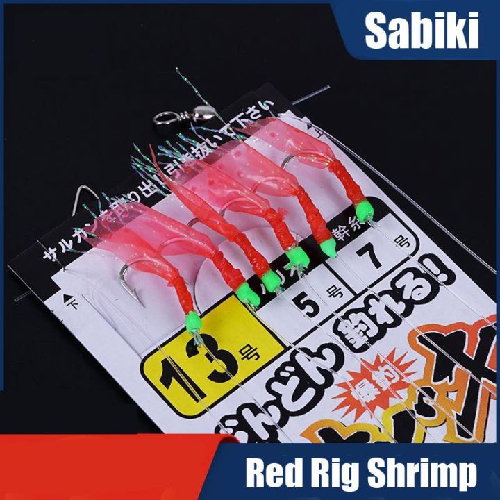 Rig Shrimp Sabiki Apollo Hook Apollo Lures for Live Bait Fishing Umpan ...