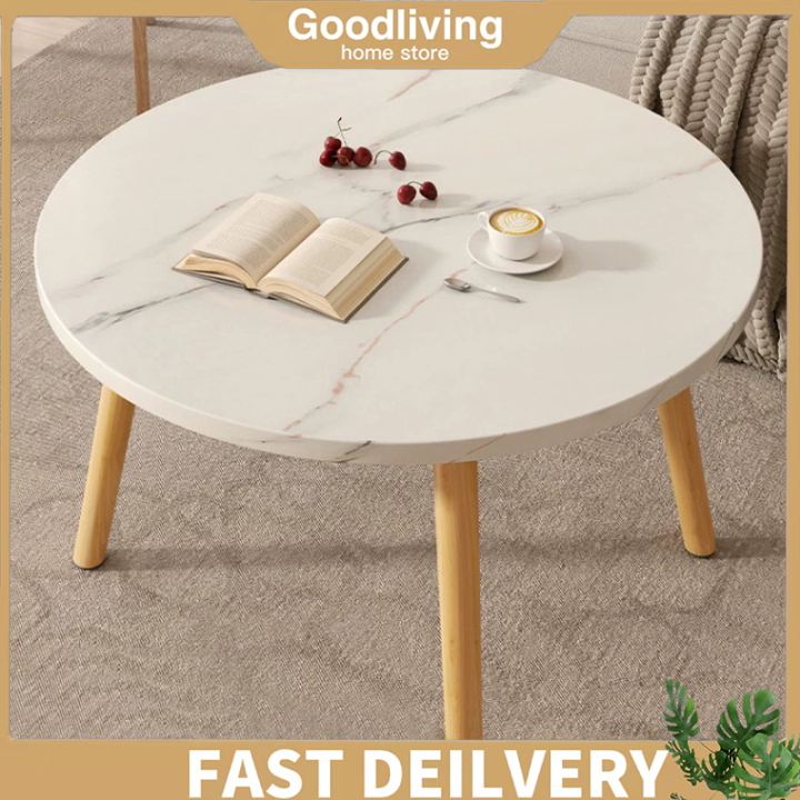 Coffee Table Living Table Wooden Center Round Desk Small Sofa Side ...
