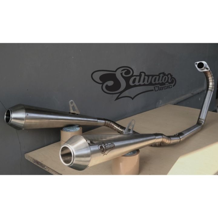 Knalpot Kawasaki W175 Double Silincer Kanan Kiri/fa | Lazada Indonesia