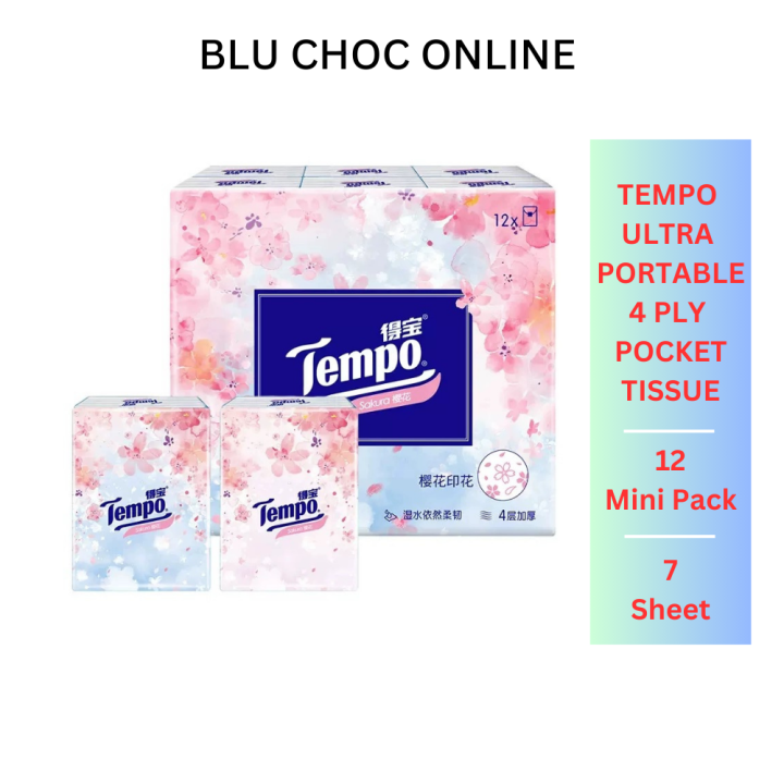 Tempo Pocket Tissue Sakura Series 12 Mini Pack Limited Edition ...