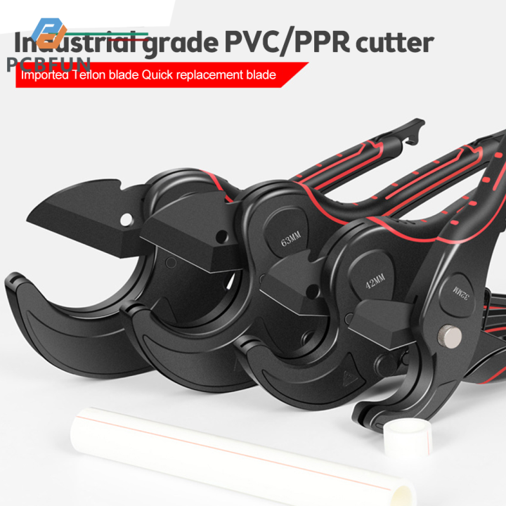 pcbfun Ratchet-type Pipe and PVC Cutter One-hand Fast Pipe Cutting Tool ...
