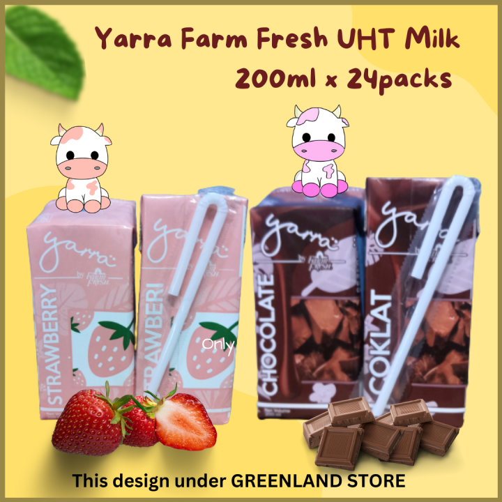 Yarra By Farm Fresh UHT Milk Chocolate Milk / Strawberry Milk 200ml X ...