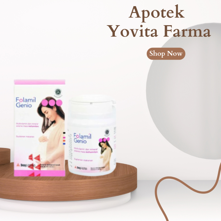 Folamil Genio 30 Kapsul Suplemen Multivitamin dan Mineral Untuk Ibu ...
