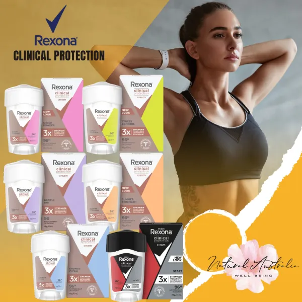 Original Rexona Clinical Protection Antiperspirant Deodorant Cream for ...