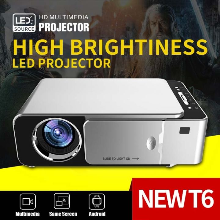 Original UNIC T6 Full HD Led Projector 2K 4K 4000 Lumens 720p Portable ...
