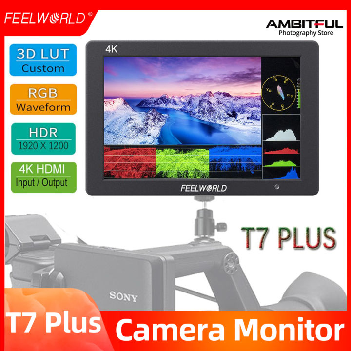 FEELWORLD T7 PLUS 7Inch 3D LUT IPS 1920x1200 On-camera Field Monitor ...
