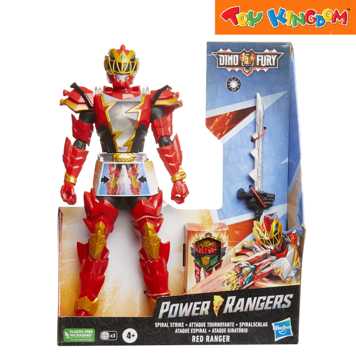 Power Rangers Dino Fury Spiral Strike Red Ranger Figure | Lazada PH