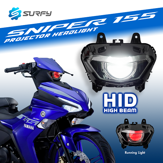 Sniper 155 Headlight Projector HID High/Low Beam Plug And Play | Lazada PH