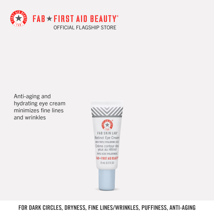 First Aid Beauty Skin Lab Retinol Eye Cream With Triple Hyaluronic at ...