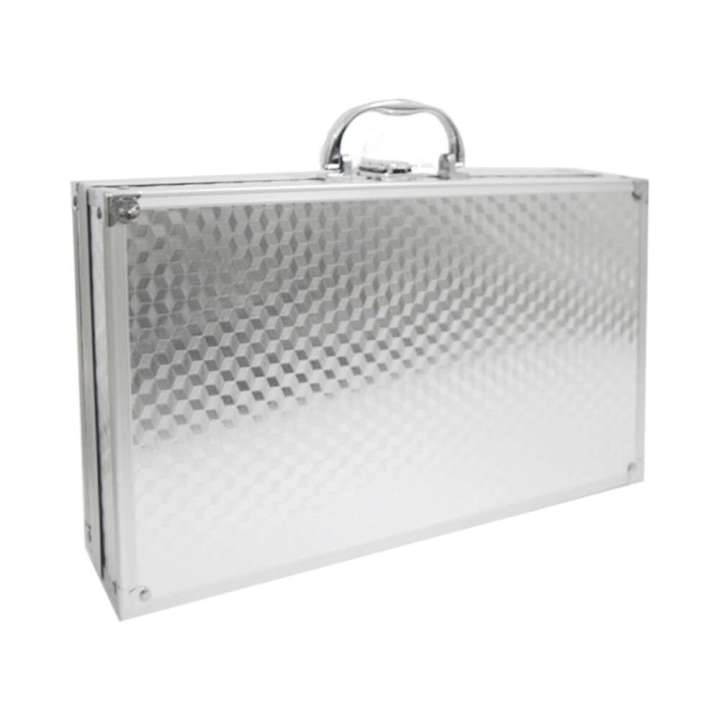 Portable Aluminum Tool Box Mic Toolbox Hard Shell Instrument Storage ...