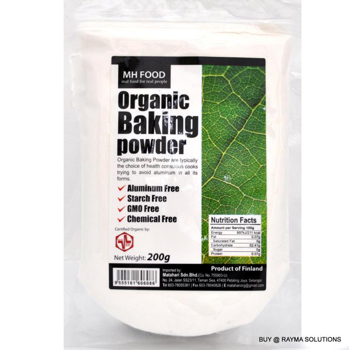 MH FOOD Organic Baking Powder 200g | Lazada