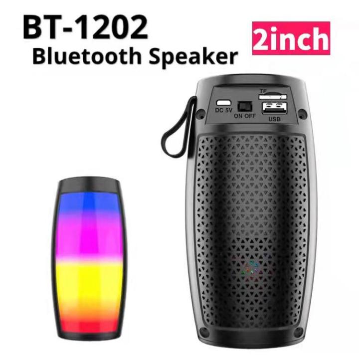 Speaker Bluetooth 1202 RGB Speaker LED Portable Super Bass | Lazada ...