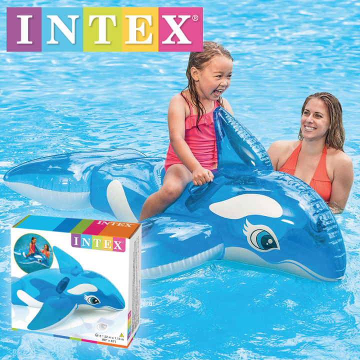 INTEX Lil’Whale Ride-on Inflatable Pool Float | 58523 | Lazada Singapore