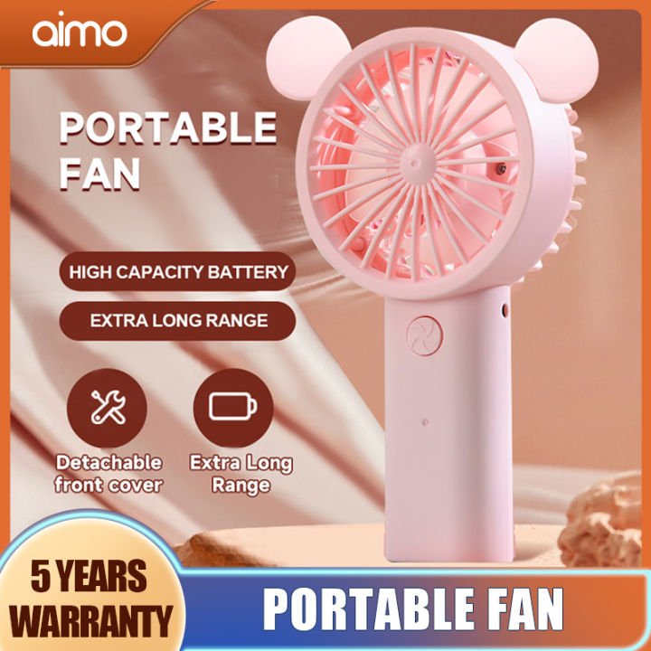 aimo USB Rechargeable 600 mah Portable fan Handheld Pocket cooling ...