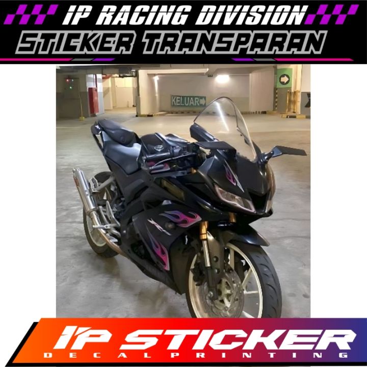 STRIPING STICKER R15 V3 TRANSPARAN API RAINBOW LIMITED EDITION STRIPING ...