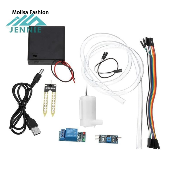 โมดูลน้ำแบบทำมือปั๊มน้ำจิ๋วโมดูลรีเลย์เซ็นเซอร์ความชื้นในดินโมดูลตรวจ ...