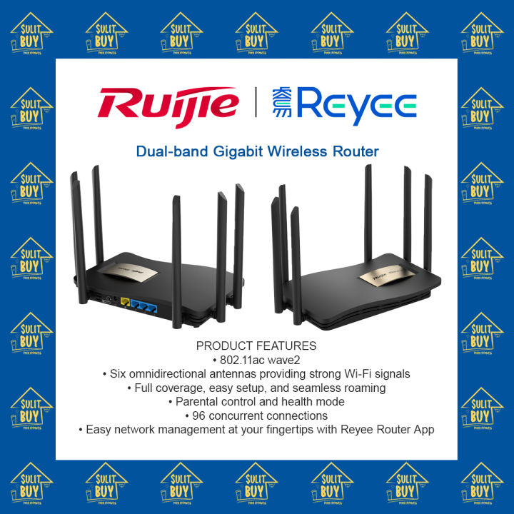 Ruijie | Reyee Dual-band Gigabit Wireless Router | Lazada PH