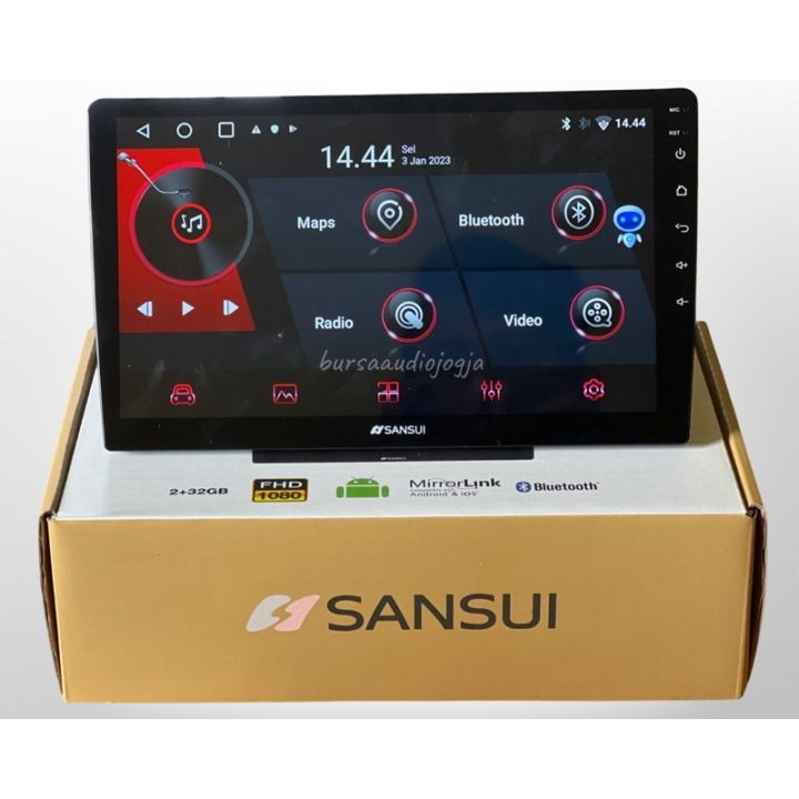 Head Unit Android Sansui SA5200i Voice Command 9 Inch dan 10 inch 2/32 ...