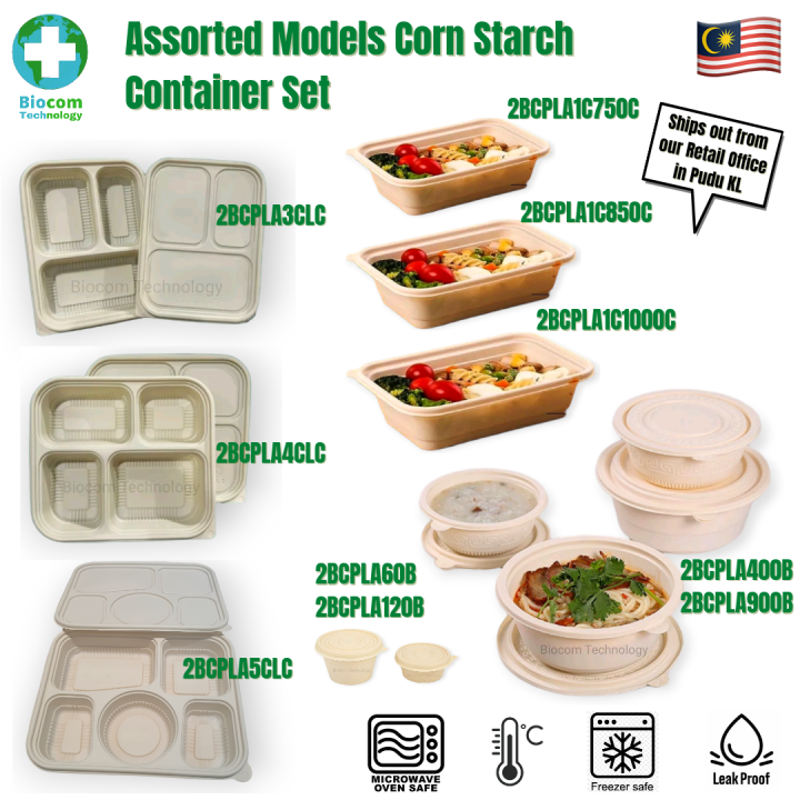 Assorted Models Biodegradable PLA Disposable Corn Starch Eco ...