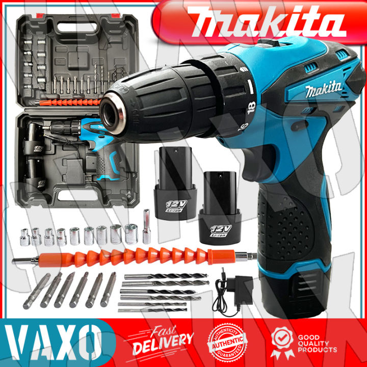 Cordless drill Makita original drill set 12v lithium battery portable ...