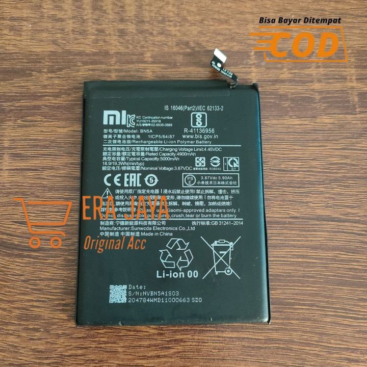 XIAOMI REDMI 10 - Baterai Batre Hp Xiaomi Redmi 10 21061119AG Model ...