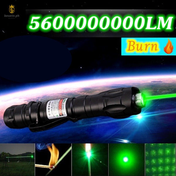 Super Powerful Burning Laser 5Miles Range 532nm Green/Red Laser Pointer ...