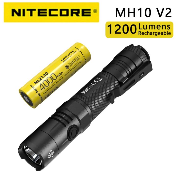 NITECORE MH10 V2 1200Lumen CREE XP-L2 V6 LED Flashlight | Lazada