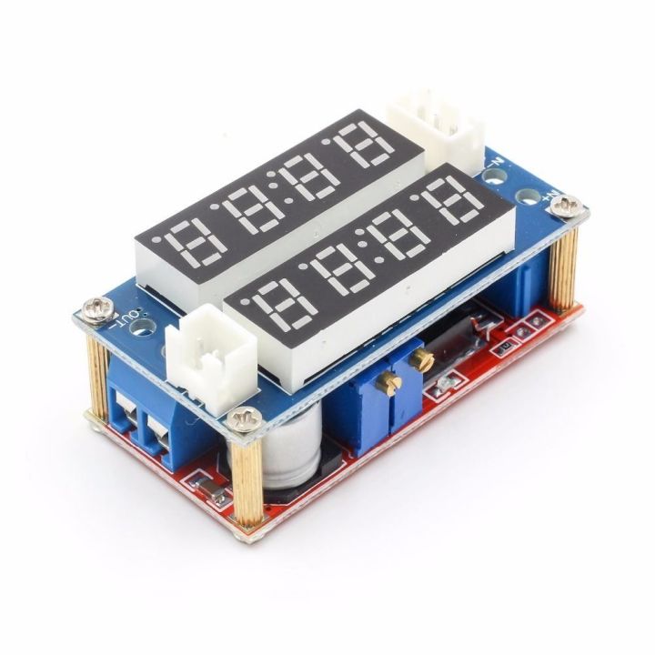LYNDONN 2 in 1 CC/CV Constant Current Voltmeter Ammeter LED Driver ...