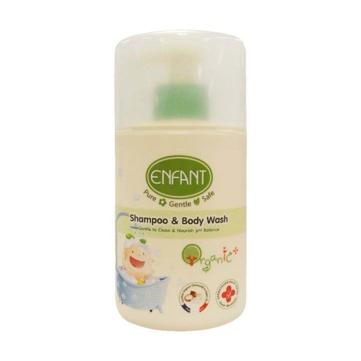ENFANT (อองฟองต์) Organic Plus Shampoo & Body Wash แชมพูและอาบน้ำในขวด ...