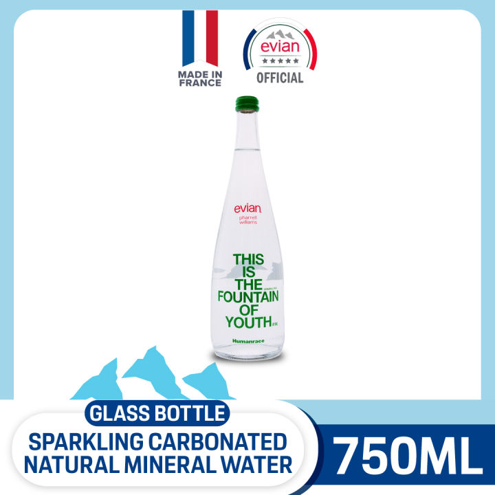 Evian Sparkling Natural Mineral Water 750ml LE 2025 (Pharrell Williams) | Lazada